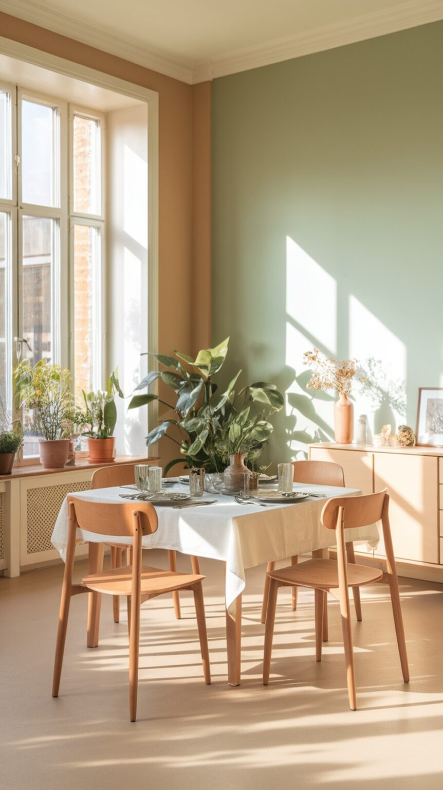 19 Unique Lavender And Soft Mint Dining Room Designs