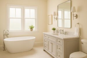 17 Gorgeous Bathrooms That Use Sherwin Williams Alabaster for a Spa ...