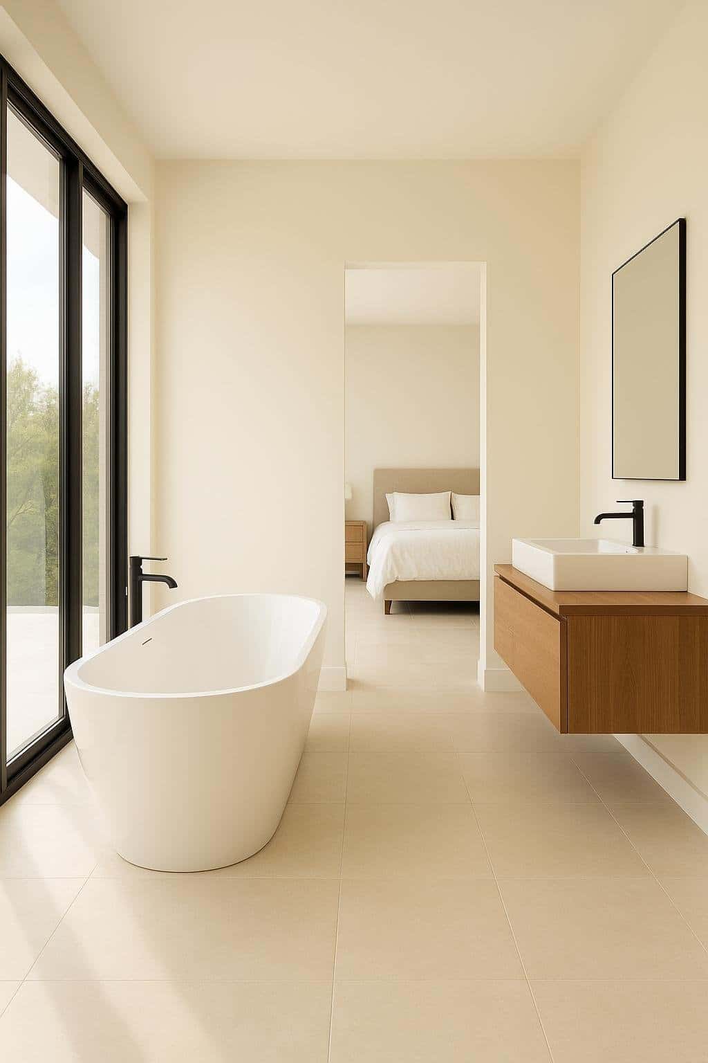 17 Gorgeous Bathrooms That Use Sherwin Williams Alabaster for a Spa ...