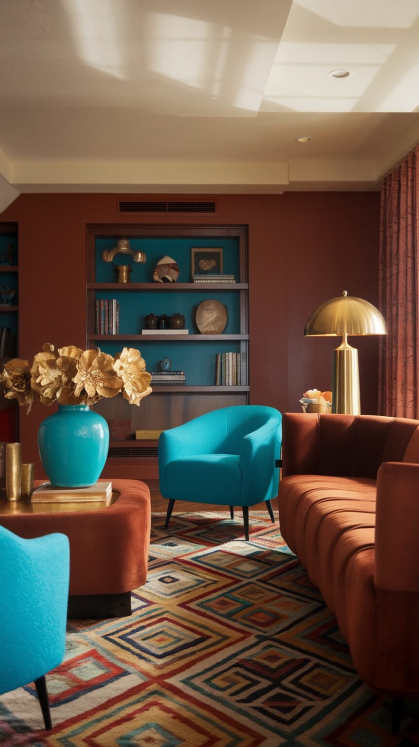 9 Cozy Burnt Sienna Living Rooms