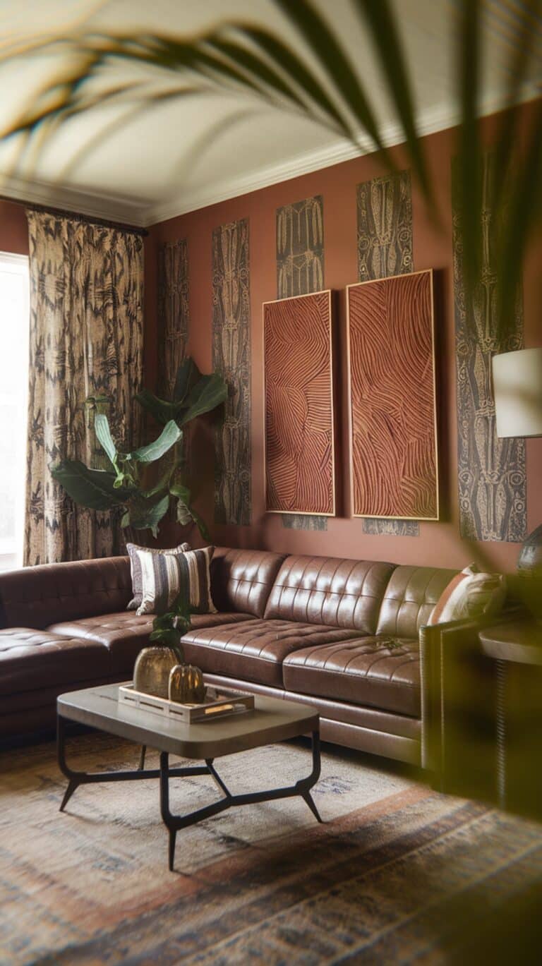9 Cozy Burnt Sienna Living Rooms
