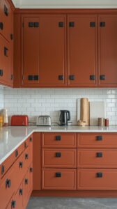12 Bold Rust Orange Cabinet Styles To Energize Your Kitchen
