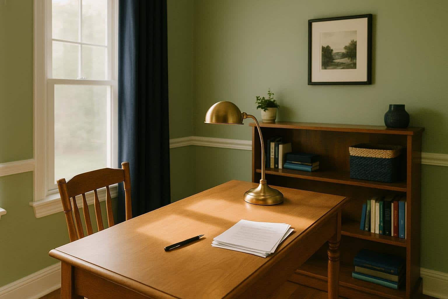 Clary Sage Home Office - 5 Ideas for a Calm and Productive Space