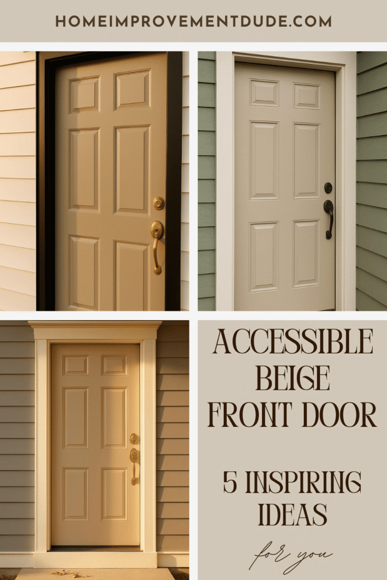 5 Accessible Beige Front Door Ideas: Inspiring Entryway Looks