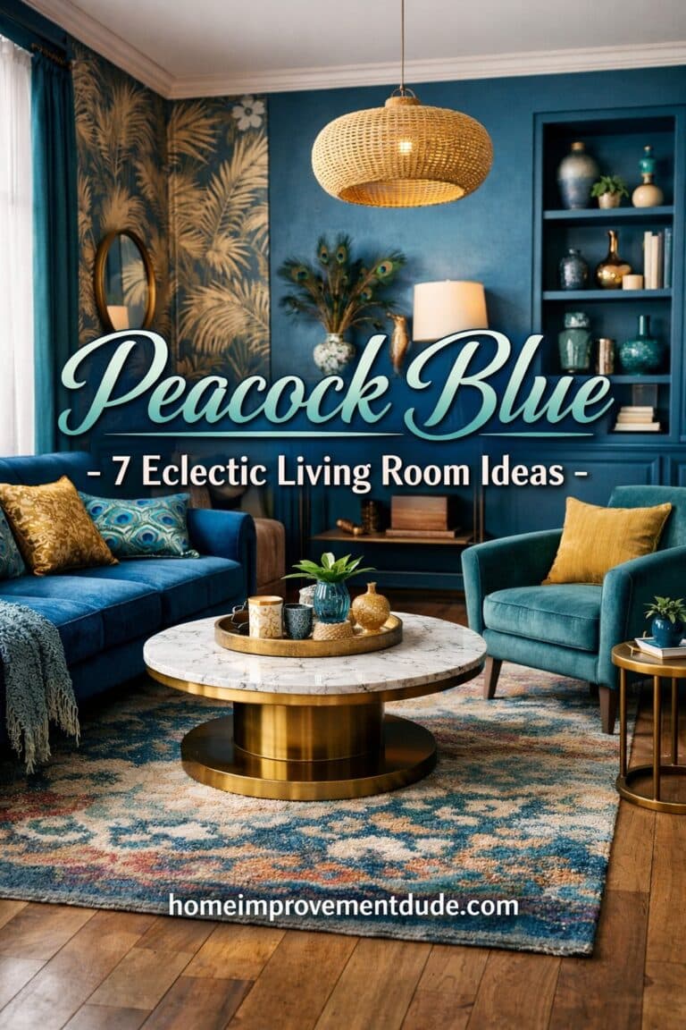 7 Stunning Peacock Blue Living Room Ideas for a Vibrant Home