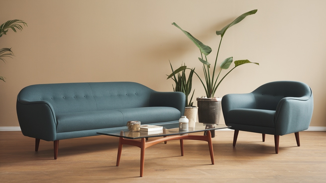 8 Mid-Century Slate Blue Living Room Ideas You’ll Love