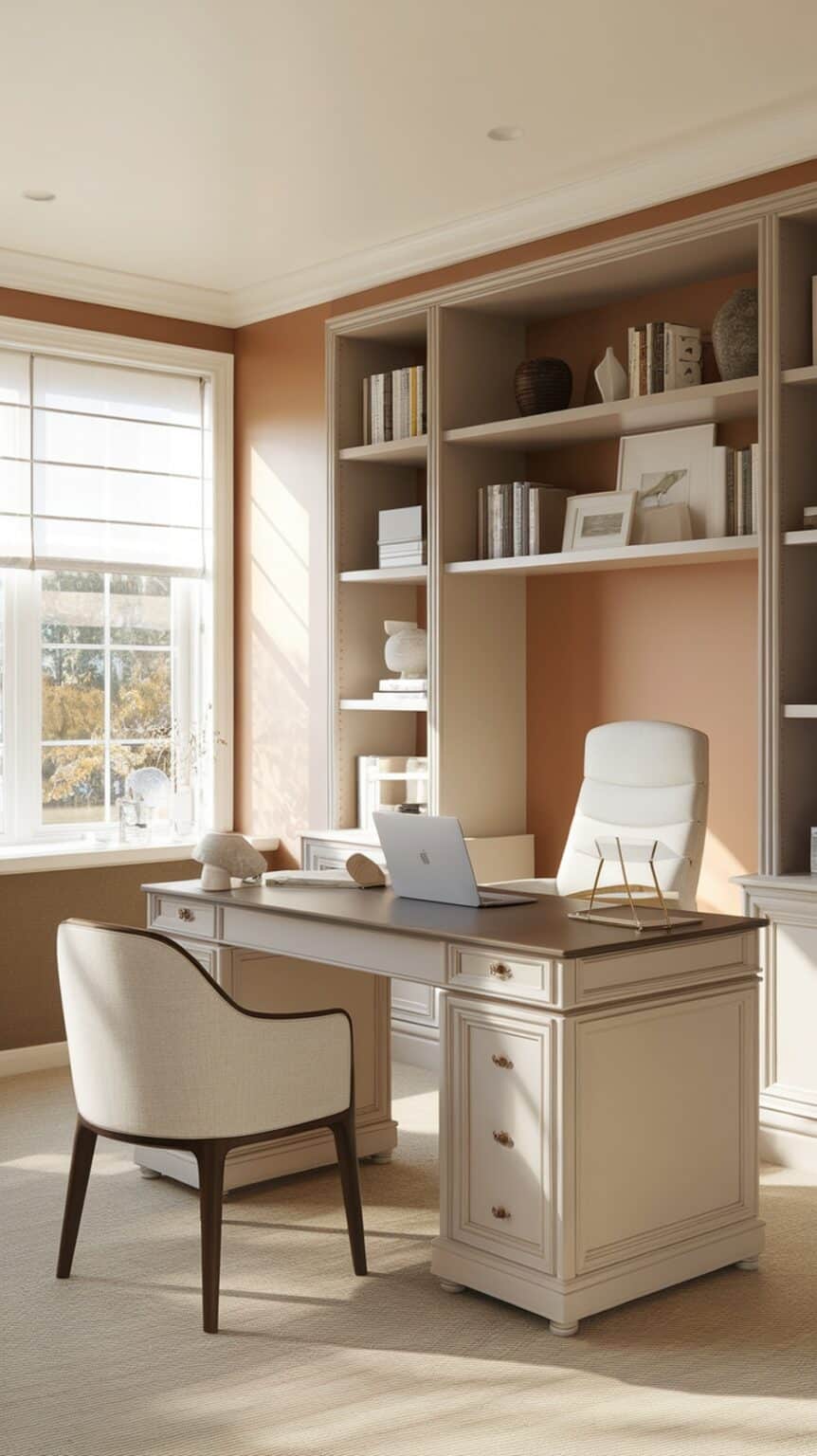 5 Stunning Accessible Beige Home Office Ideas for a Cozy Workspace