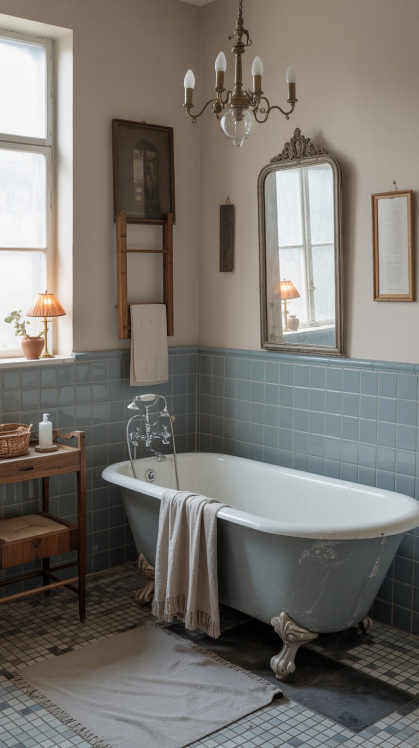 7 Charming Vintage Dusty Blue House Decor Ideas