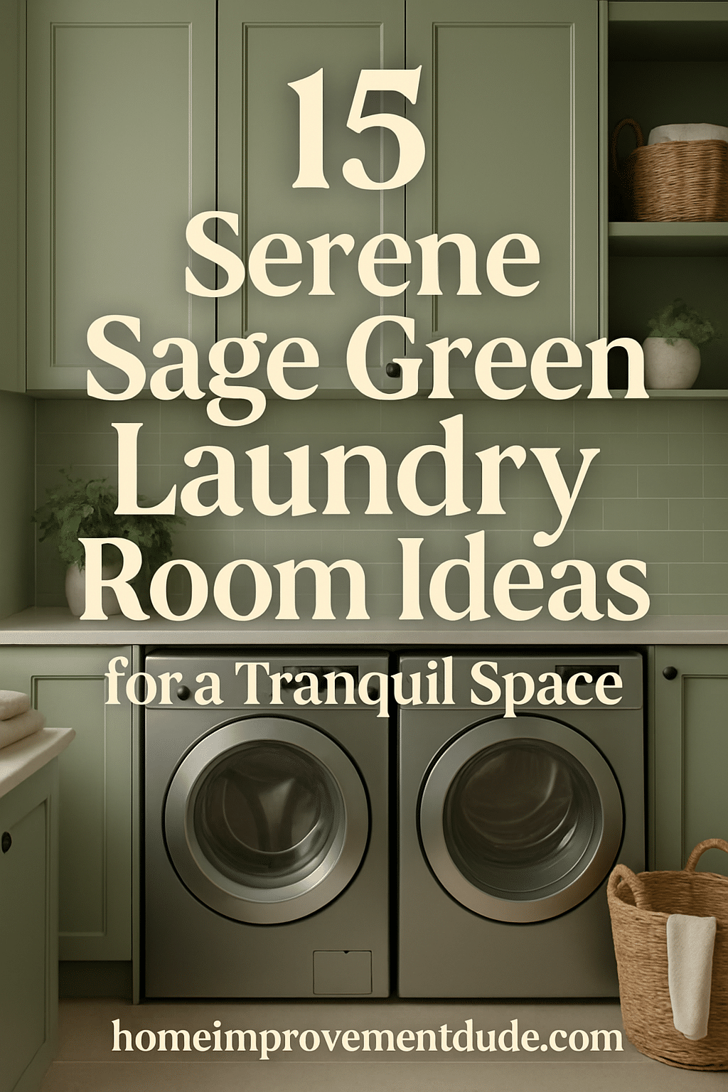 15 Serene Sage Green Laundry Room Ideas for a Tranquil Space