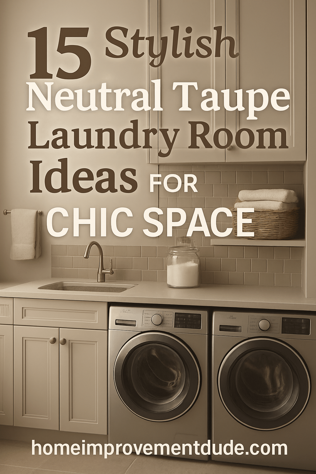 15 Stylish Neutral Taupe Laundry Room Ideas for a Chic Space